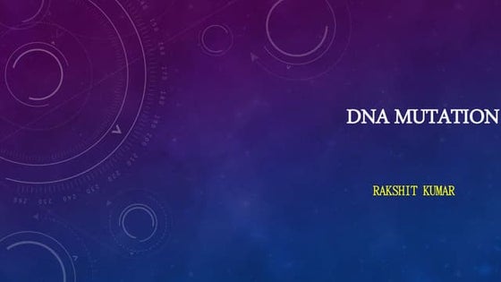 MUTATION TOPIC of geneticsii | PDF