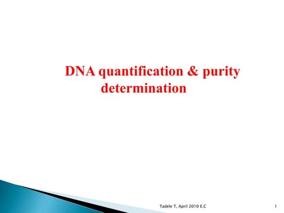 METHODS OF DNA EXTRACTION | PPT