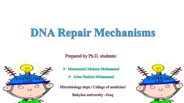 Dna repair mechanisms | PPTX