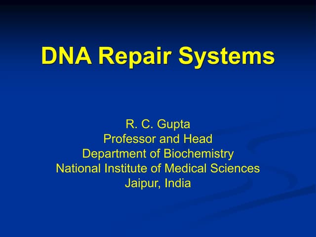 Dna damage and repair | PPT