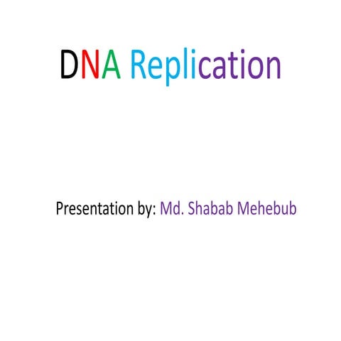 Dna replication | PPT