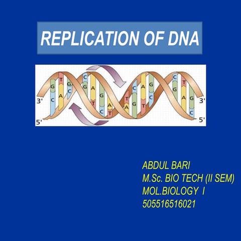 Dna replication (1)[1] | PPT
