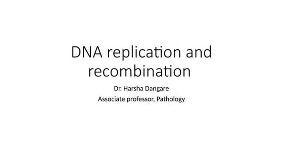 Dna Replication In Eukaryotes Pptx