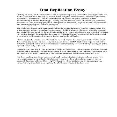 Dna Replication Essay.pdf