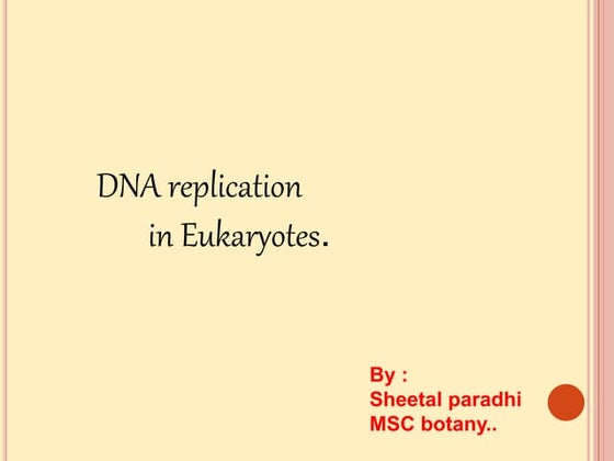 Dna replication in prokaryotes | PPT