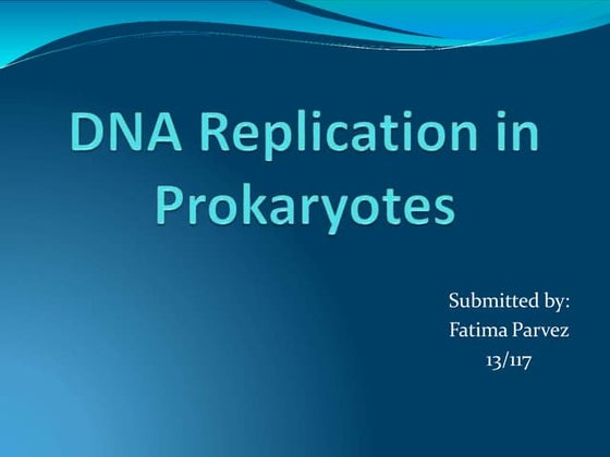 Replication of DNA | PPT