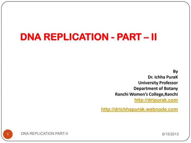 Dna Replication In Prokaryotes Pptx