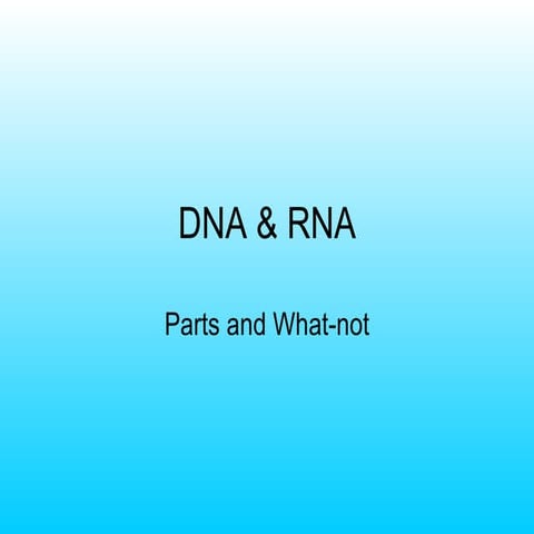 DNA & RNA | PPT