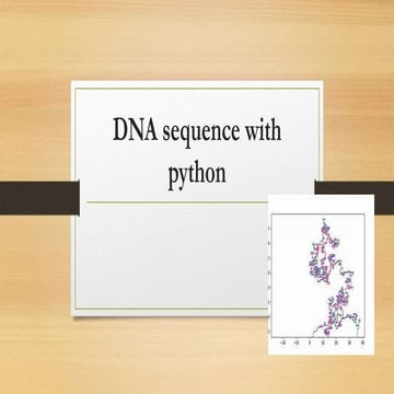 Dna Sequence With Python Pptx
