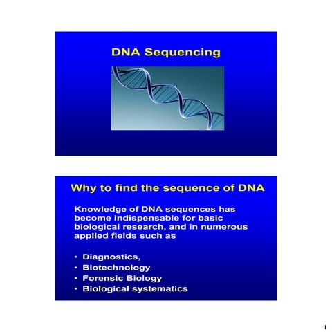 Dna sequencing | PDF | Chemistry | Science