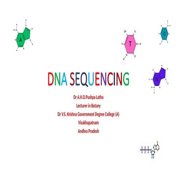 DNA Sequencing- Sanger's Method of DNA Sequencing.pptx