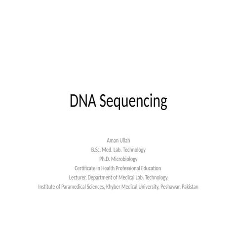 Molecular biology microbiology DNA sequencing.pptx