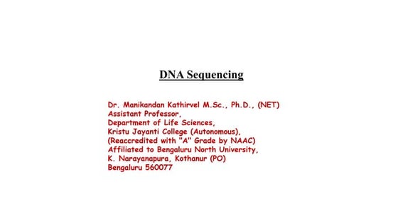 Maxam–Gilbert sequencing | PPT