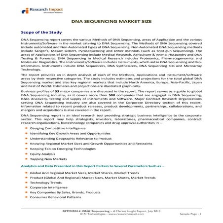 Dna sequencing how to | PDF