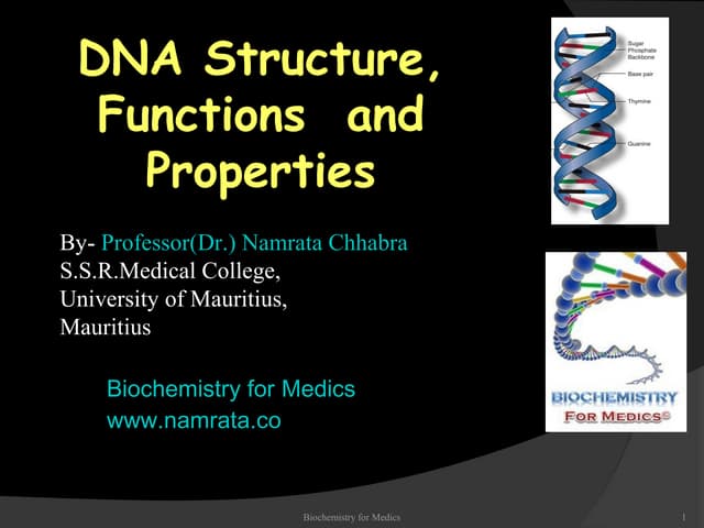 DNA structure and types | PPTX