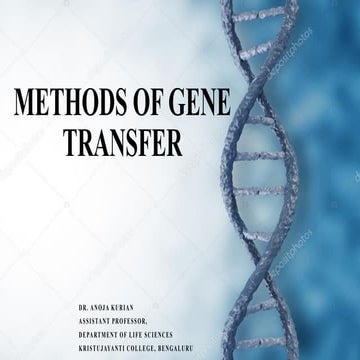 Gene transfer methods | PPTX