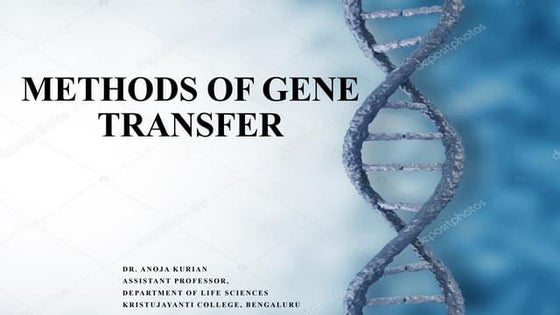 Gene transfer methods | PPTX | Biological Sciences | Science