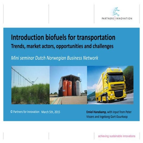 biofuels for transport | PPT