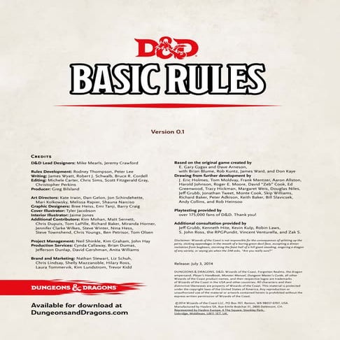 D&D Basic Rules | PDF