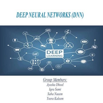 Deep Neural Networks Dnn Pptx Artificial Intelligence