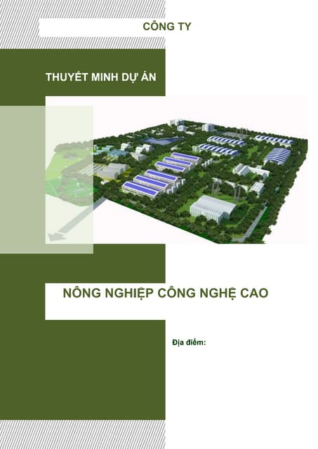 ThuyẾt Minh DỰ Án NÔng NghiỆp CÔng NghỆ Caodocx