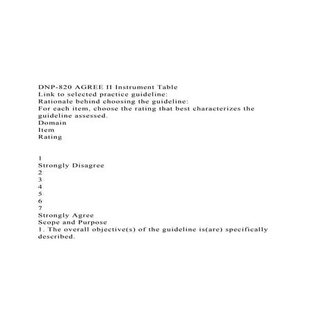 DNP-820 AGREE II Instrument TableLink to selected pr.docx