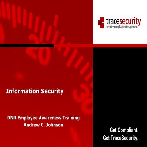 Dnr Security Awareness Training Expert Ppt