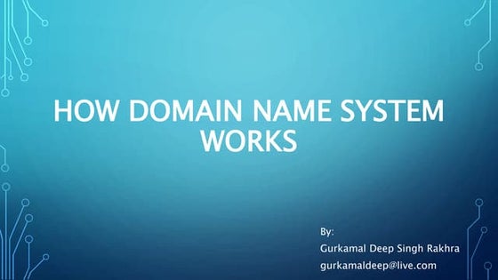 Domain name system | PPT