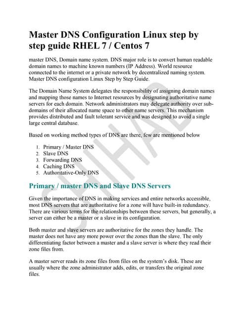 Private DNS Infrastructure Support in Hybrid Scenarios | PPT