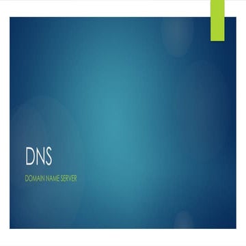 DNS DNS Presentation on DNS basics PowerPoint.pptx.pptx