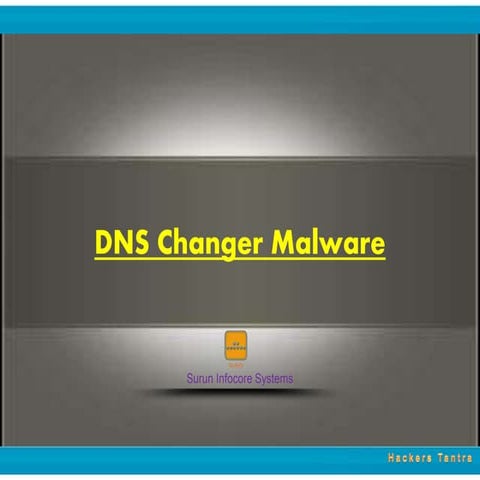 Dns Changer Malware | PPTX