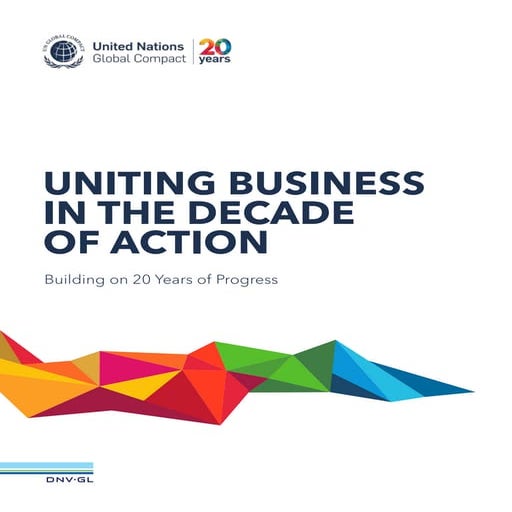 DNV Report: 20 years UN Global Compact: Uniting business in the decade ...
