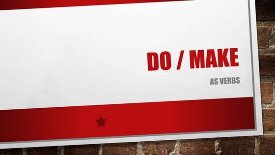 Make do handout | PDF