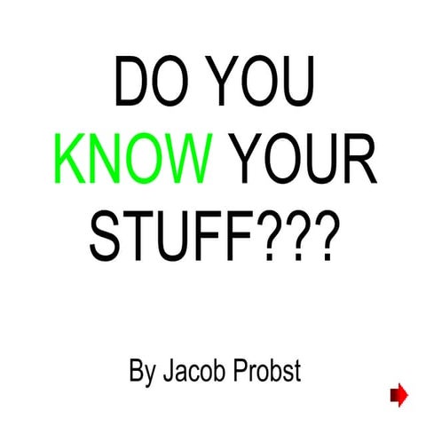 Jacobprobst presentations