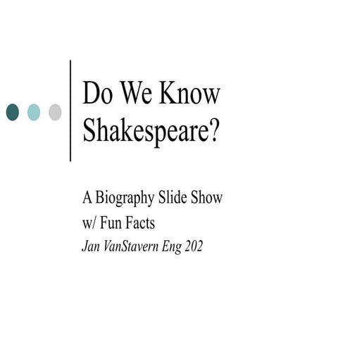 William Shakespeare powerpoint | PPT