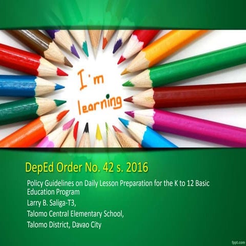 Lesson Planning for DepEd Teachers | PPT
