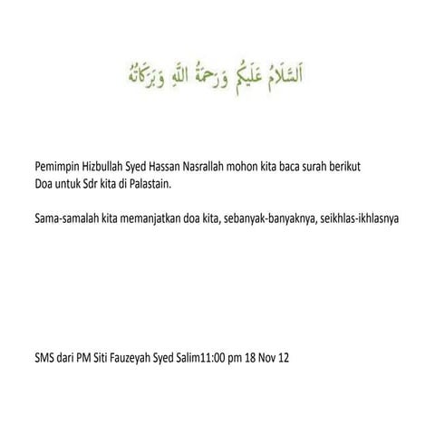 Penting Penting Penting Doa Untuk Palestine | PPTX