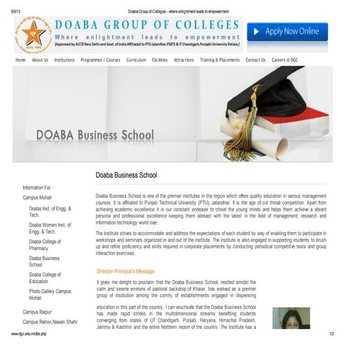 Doaba | PDF | Professional School | Postgraduate Education