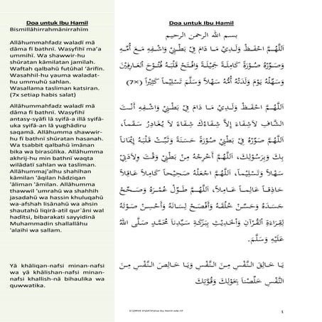 Doa ibu hamil side | PDF