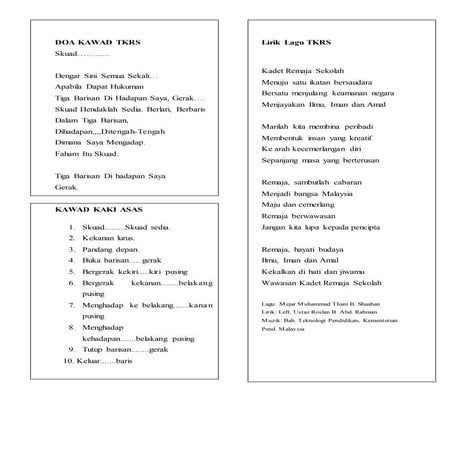 LAGU TKRS & DOA KAWAD TKRS.docx