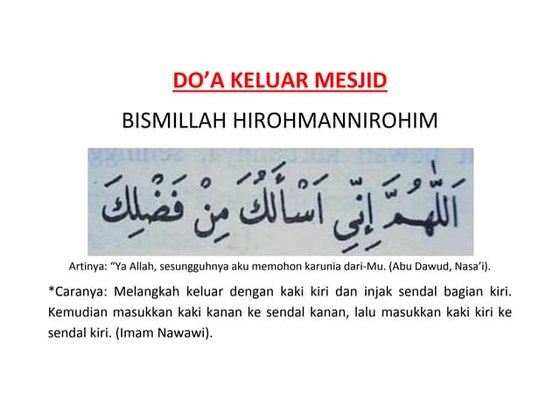 Do'a ruh dan jasad | PPT