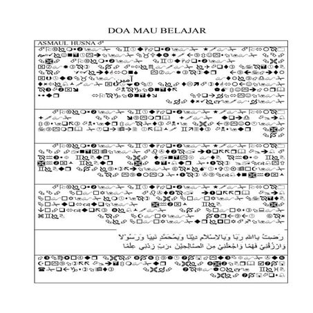 Doa mau belajar | PDF