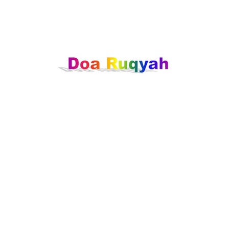 Doa untuk ruqyah | PDF