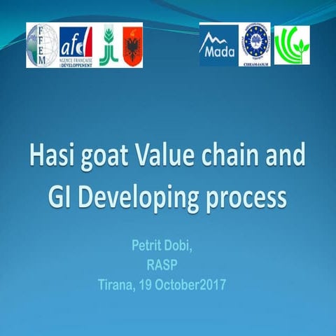 Hasi goat value chain and GI developing process - DOBI | PDF ...