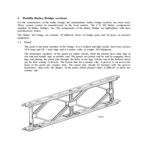 Dobilla bailey bridge sections | DOCX