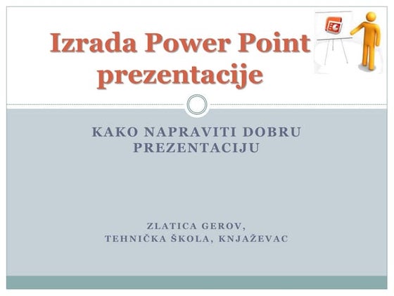 Kako napraviti dobru power point prezentaciju | PPSX