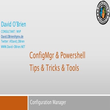 PowerShell Tipps & Tricks im Configuration Manager | PPT