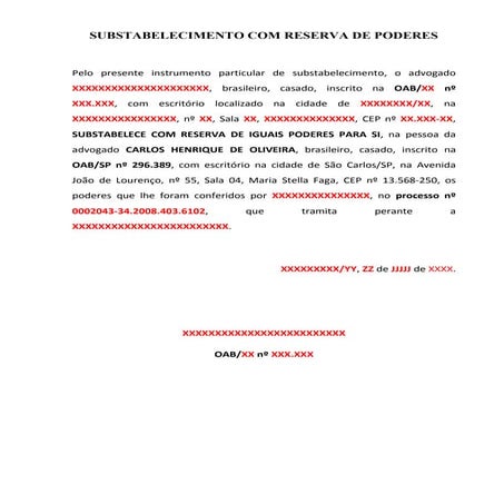 MODELO DE SUBS COM ASSINATURA DIGITAL | PDF