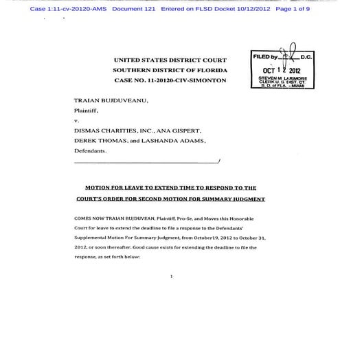 Motion for summary judgment | PDF