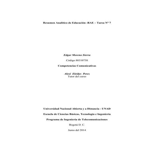 PASOS PARA LA ELABORACION DE UN RAE | PPTX